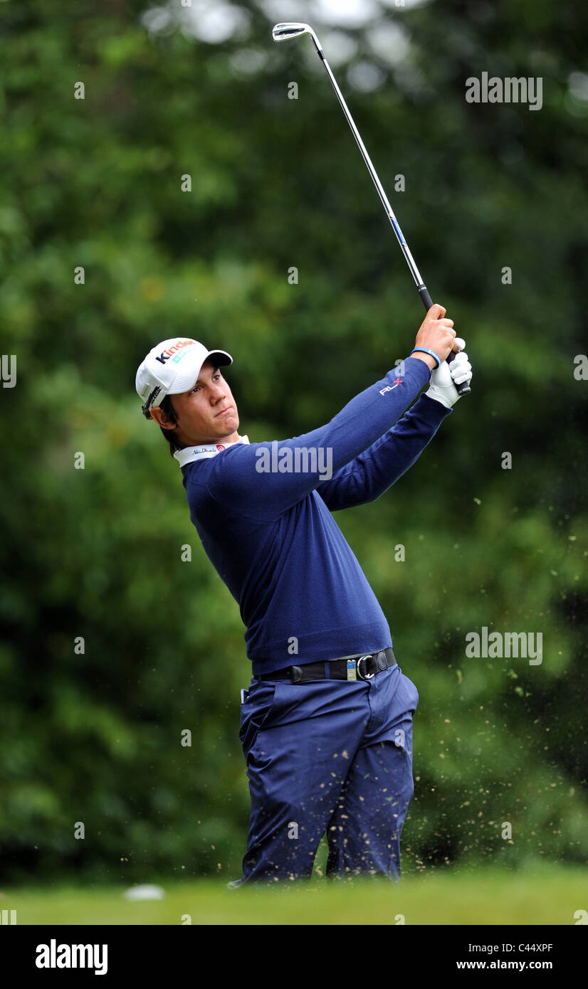 Professional Golfer Matteo Manassero in action Stock Photo - Alamy