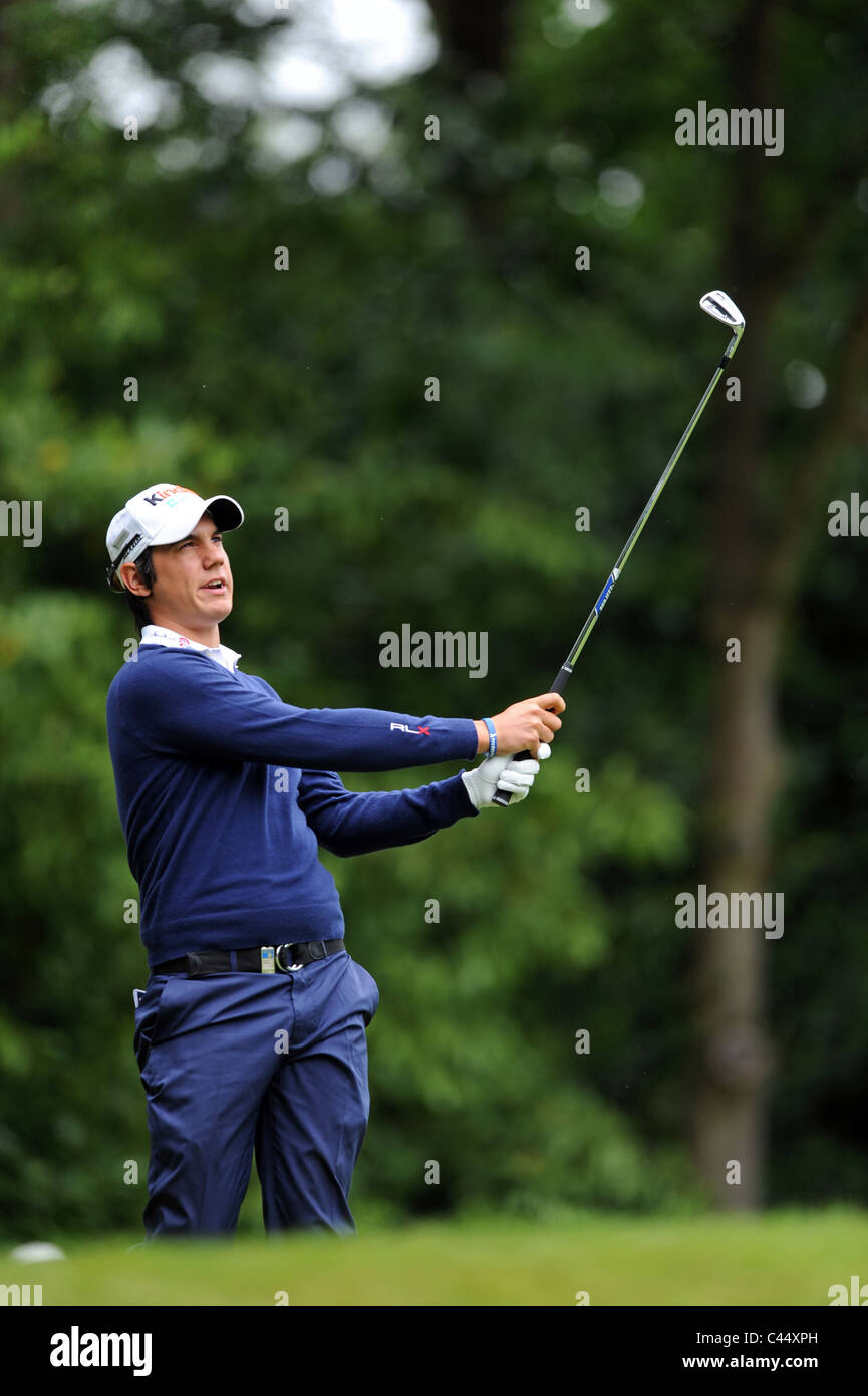 Professional Golfer Matteo Manassero in action Stock Photo - Alamy