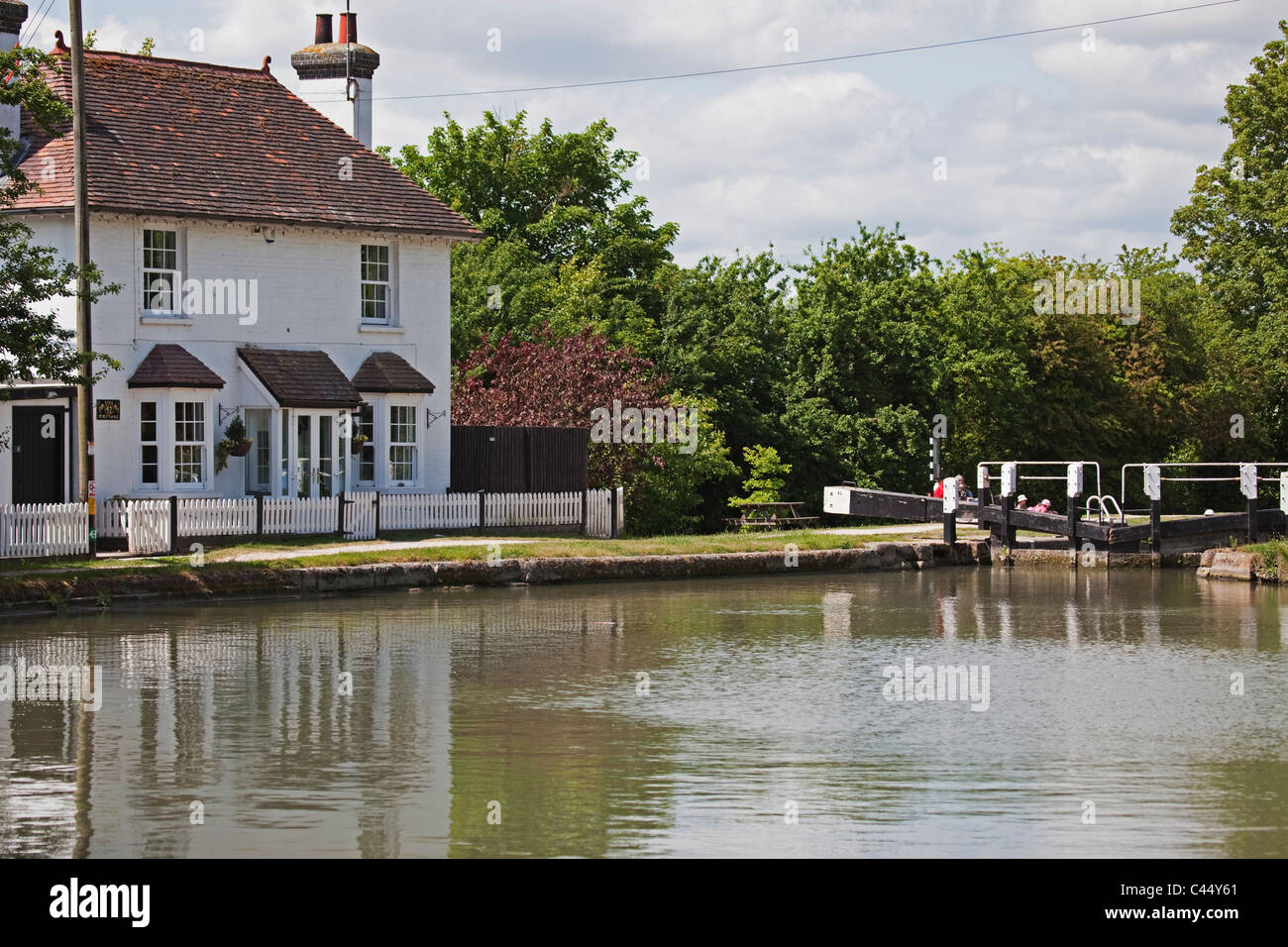 A branch of the Grand Union Canal by Tring Reservoirs Stock Photo - Alamy