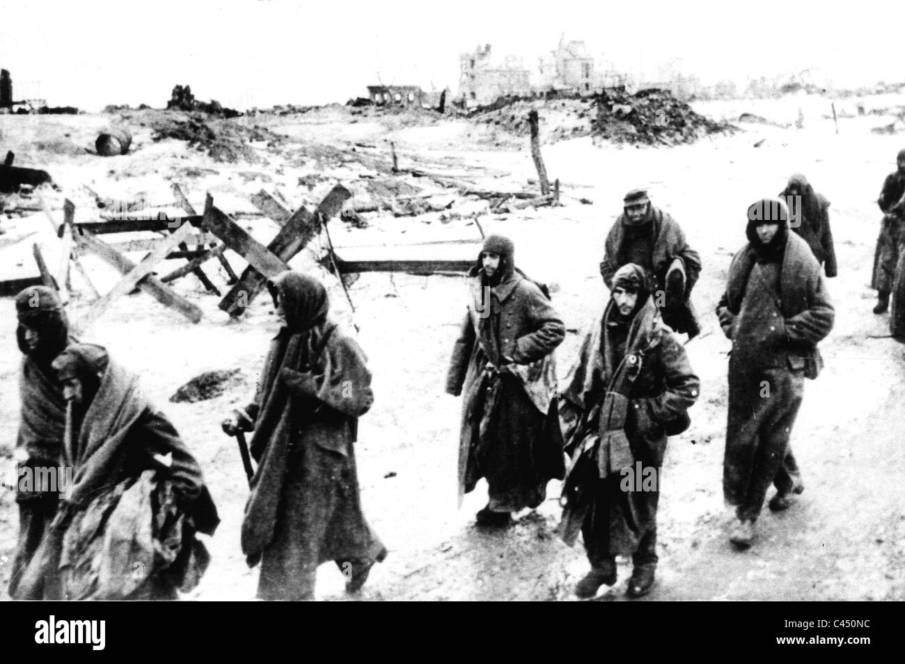 Nazi German soldiers after the capitulation at Stalingrad, 1943 Stock ...