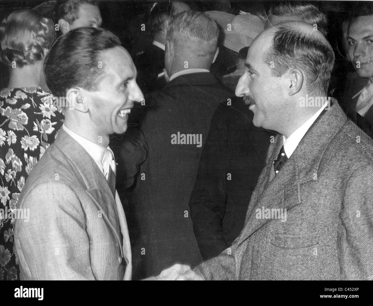 Joseph Goebbels greets Czar Boris III of Bulgaria, 1936 Stock Photo - Alamy