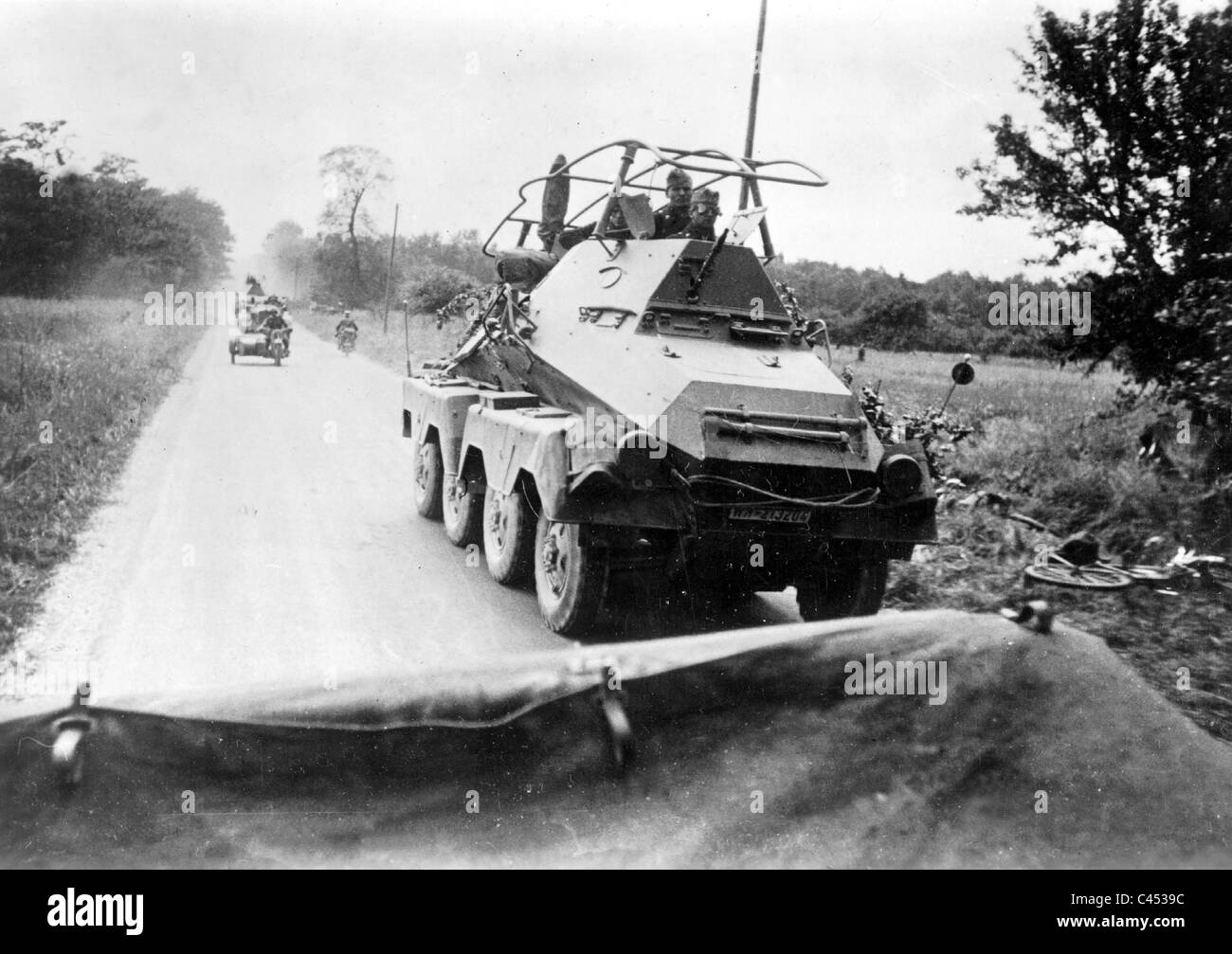German troops on a street near Paris, 1940 Stock Photo - Alamy