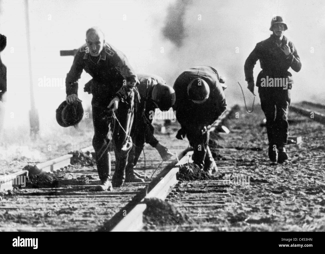 Exploding train tracks retreat hi-res stock photography and images - Alamy