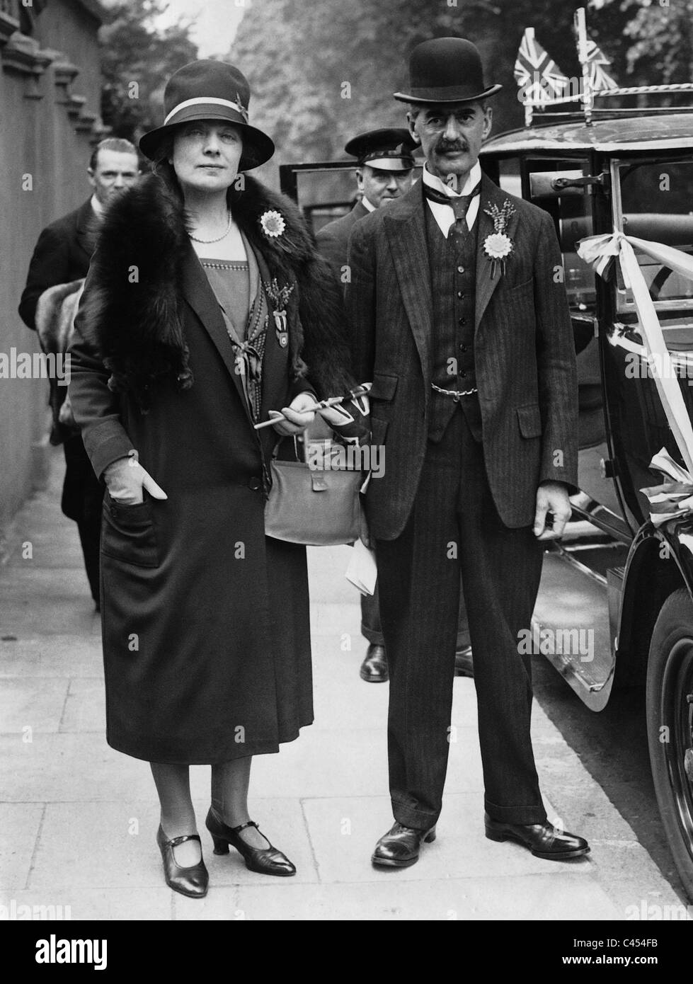 Arthur neville chamberlain and his wife hi-res stock photography and ...