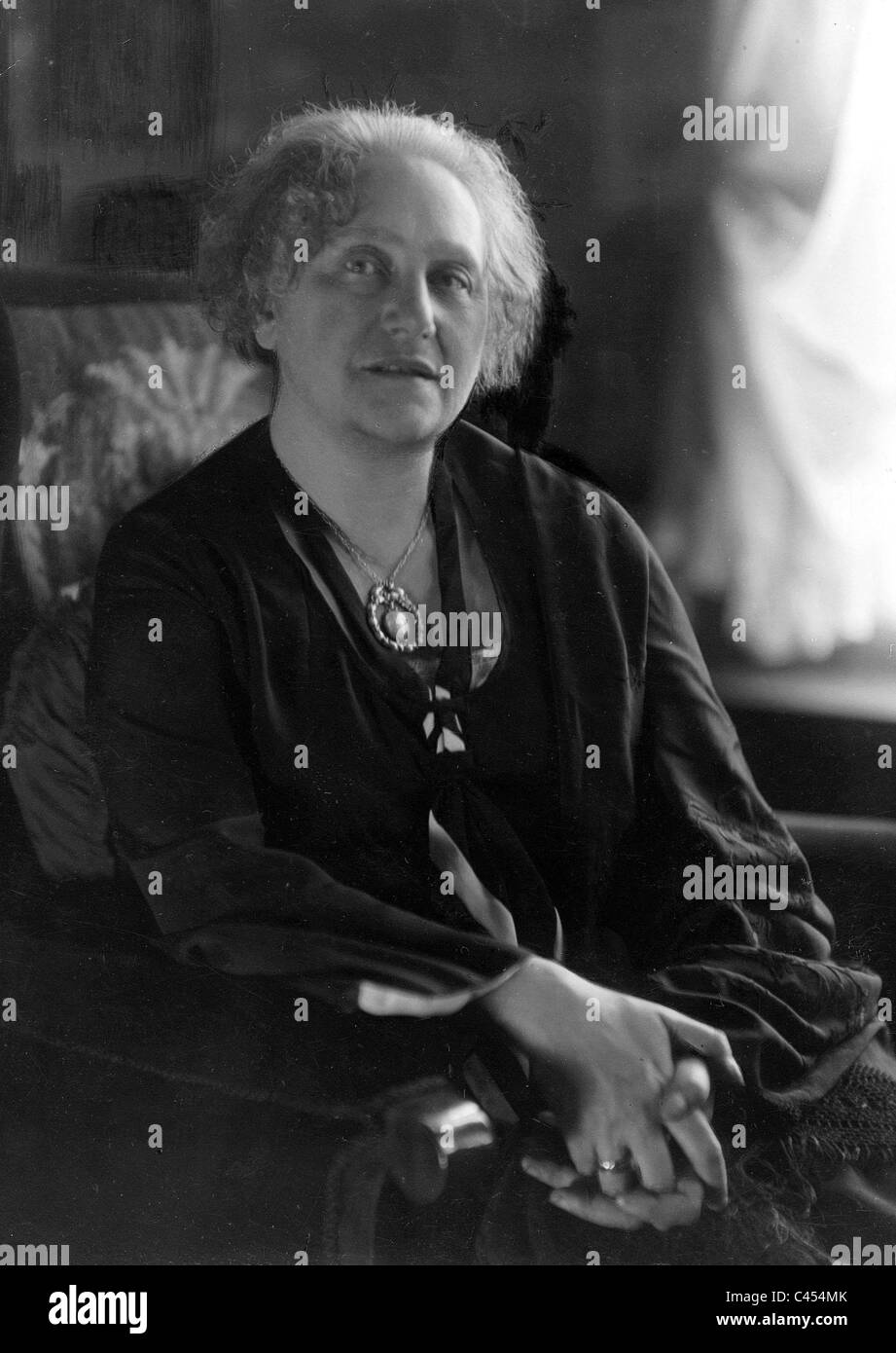 Albert einstein and his wife elsa einstein Black and White Stock Photos ...