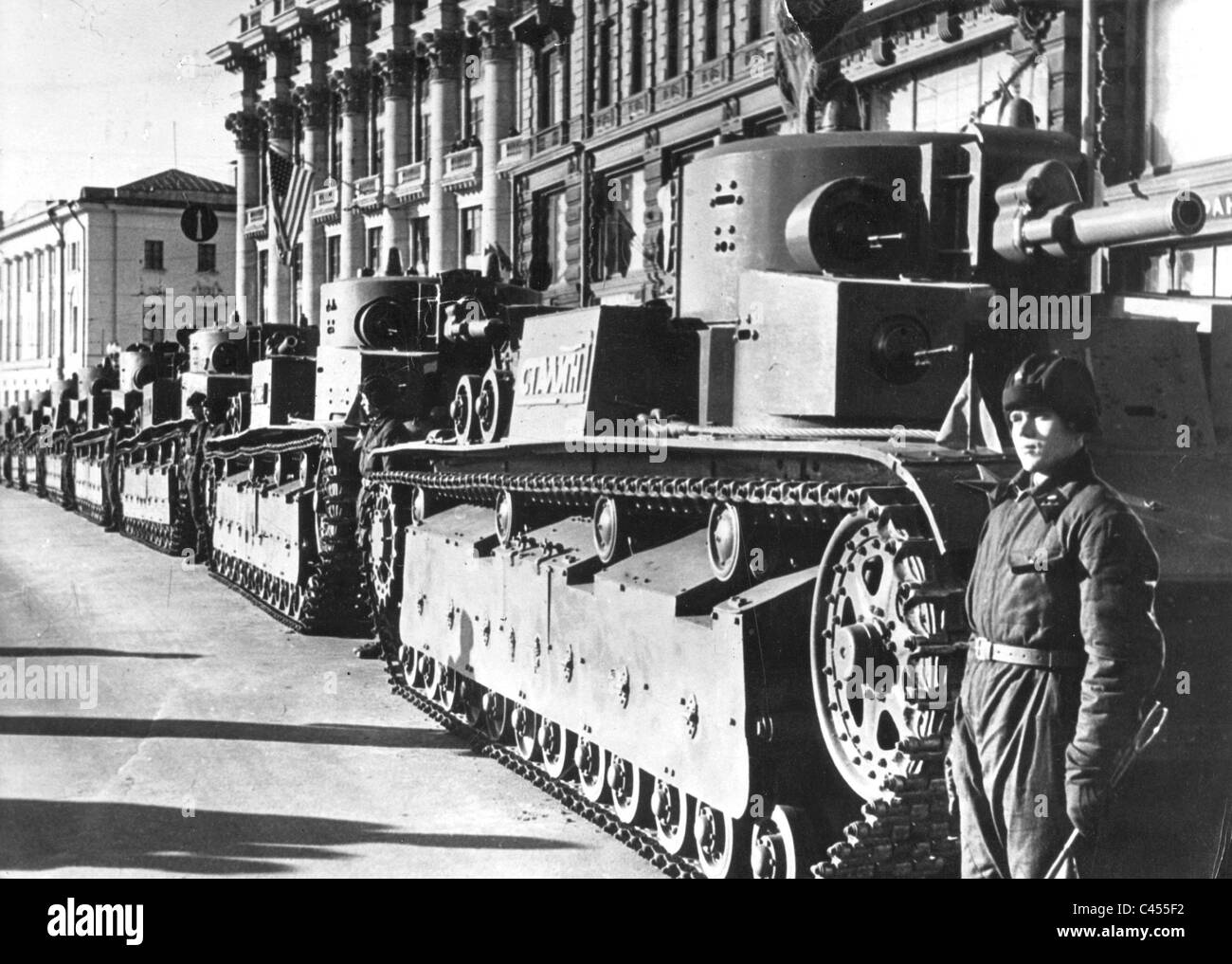 Red Army tanks, 1940 Stock Photo - Alamy