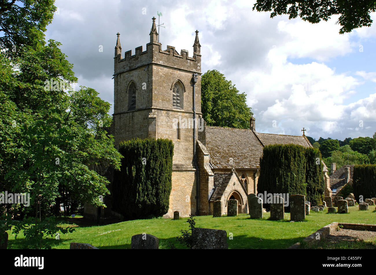 Upper slaughter church hi-res stock photography and images - Alamy