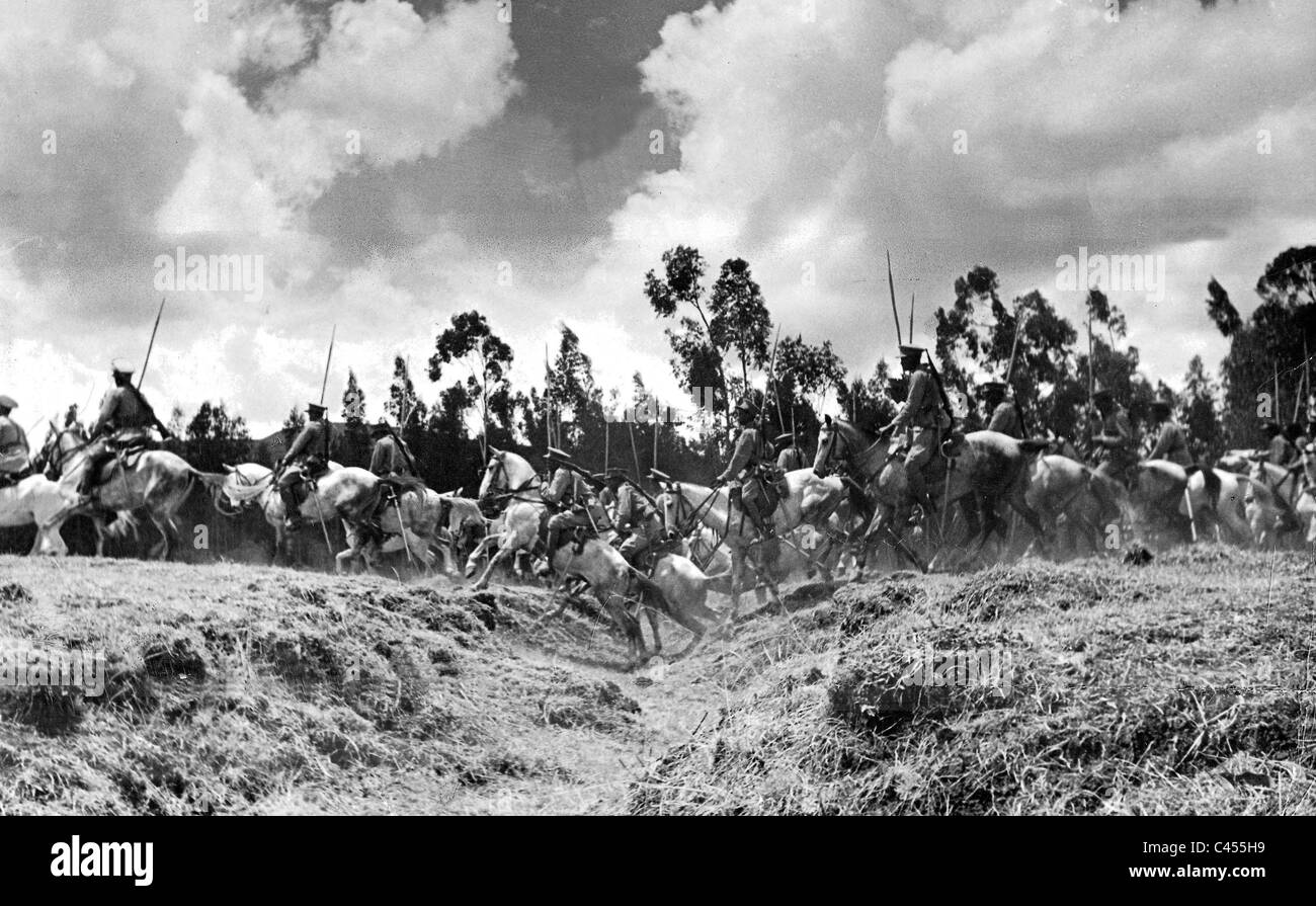Abyssinian cavalry in the italo ethiopian war 1935 36 Black and White ...
