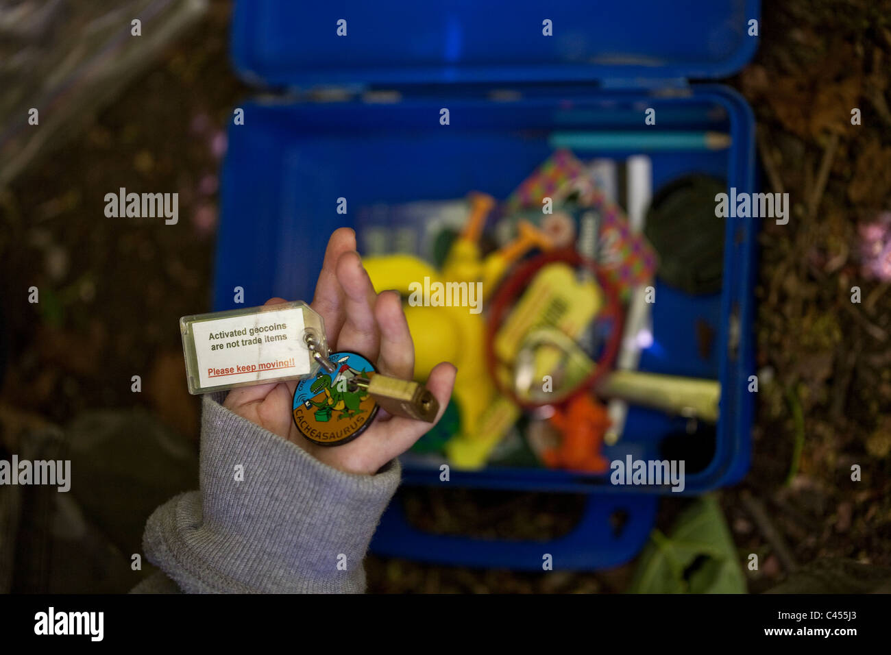 Geocache child hi-res stock photography and images - Alamy