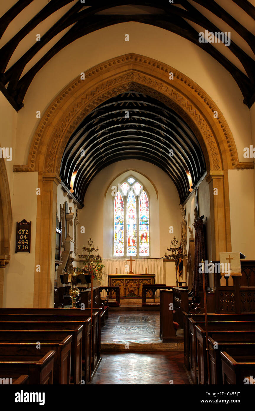 St. Peter`s Church, Upper Slaughter, Gloucestershire, England, UK Stock ...