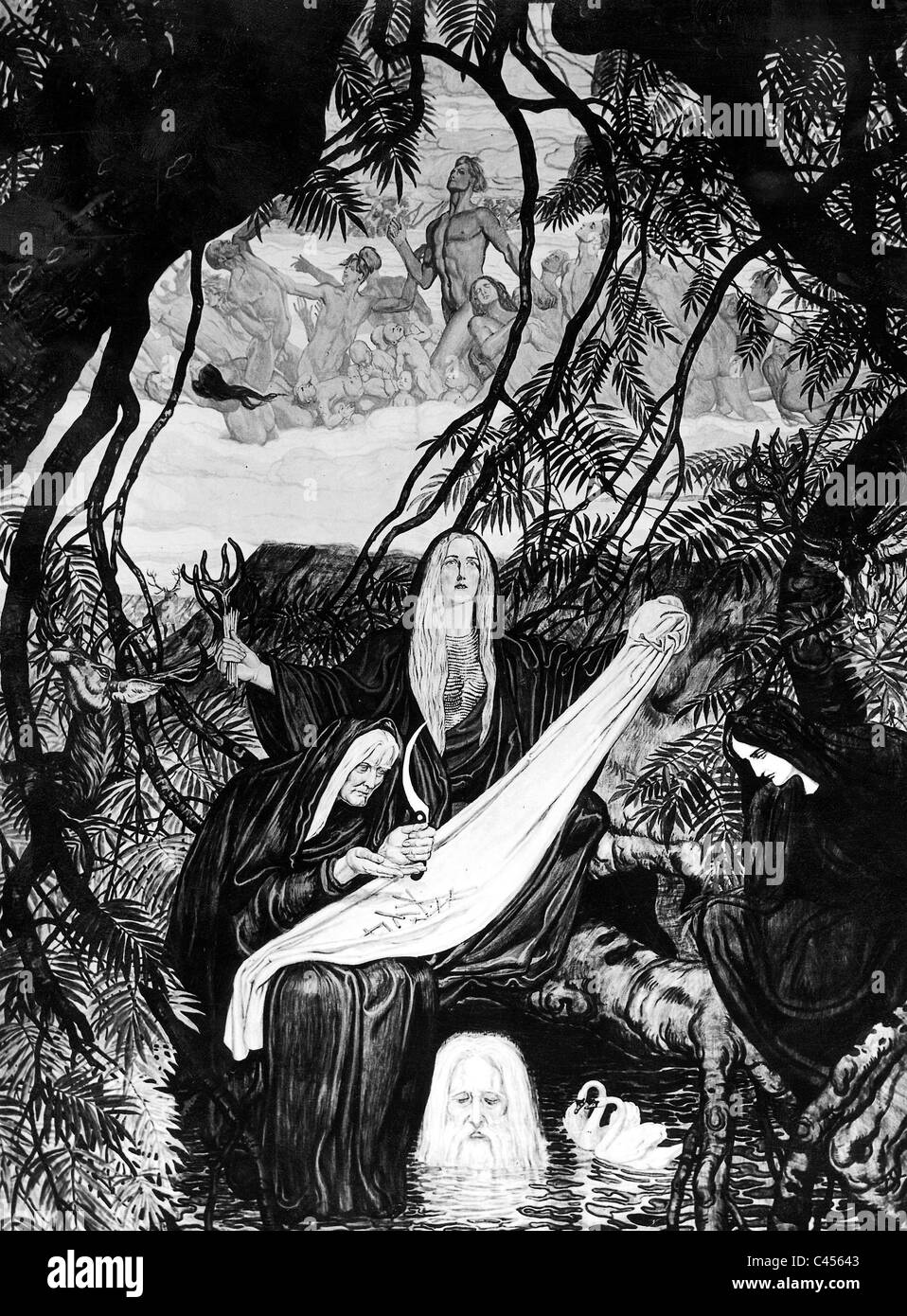 Arts tapestry Black and White Stock Photos & Images - Alamy