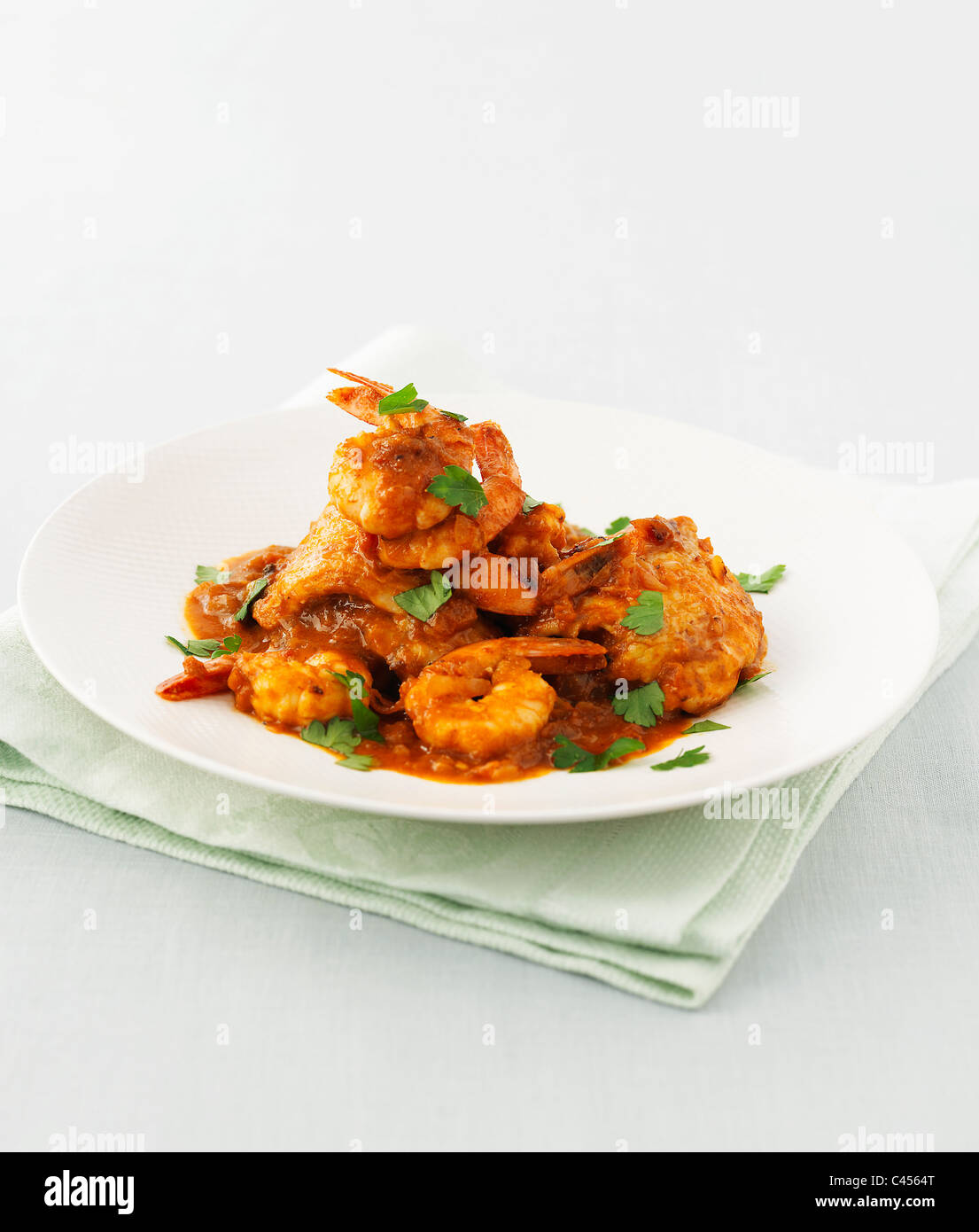 Saute chicken prawns hi-res stock photography and images - Alamy