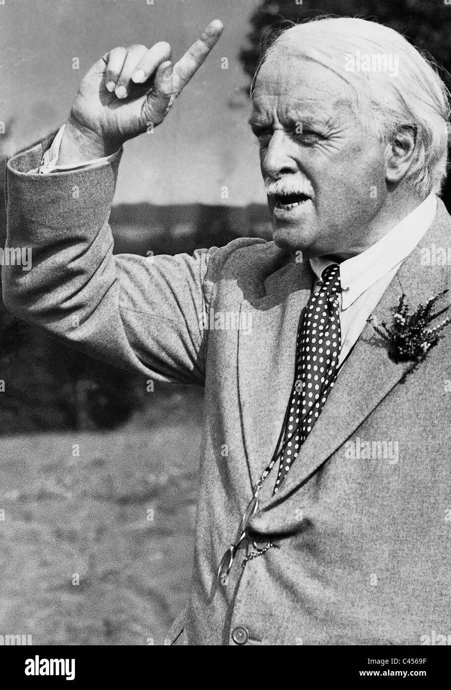 David Lloyd George in a speech Stock Photo - Alamy