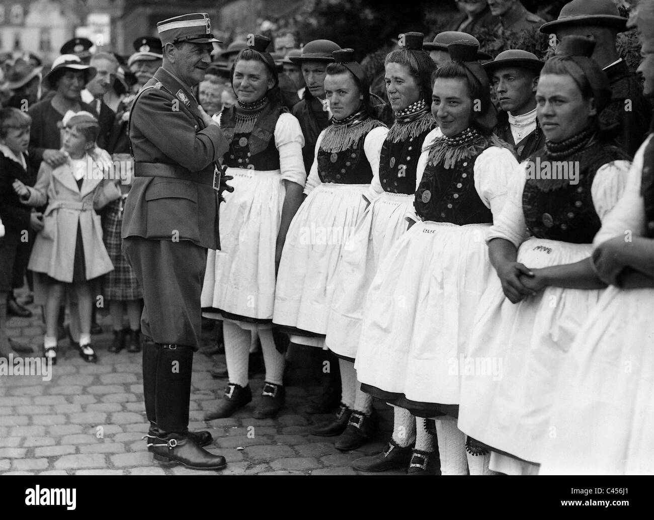 Franz Ritter von Epp at the Reich Fighters Day in Kassel, 1935 Stock ...