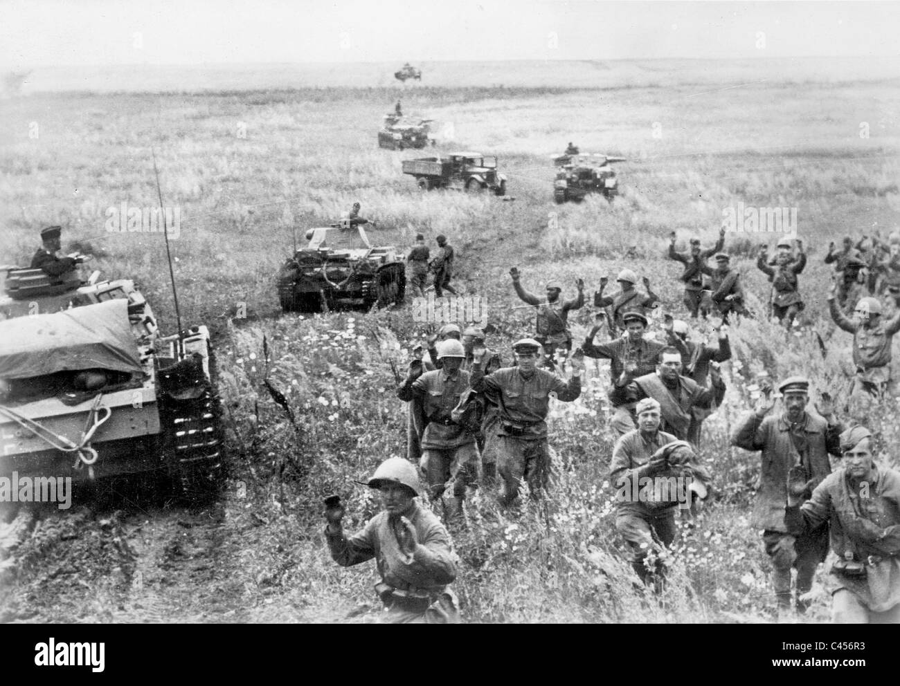 Russian prisoners of war, 1941 Stock Photo - Alamy