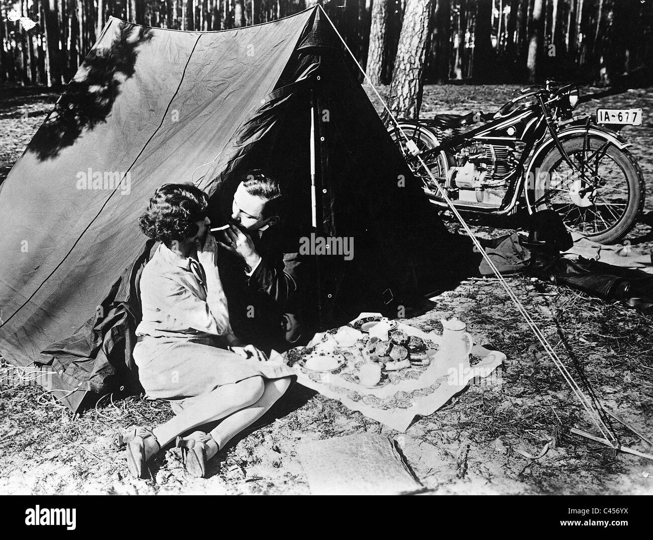 Snack tent Black and White Stock Photos & Images - Alamy