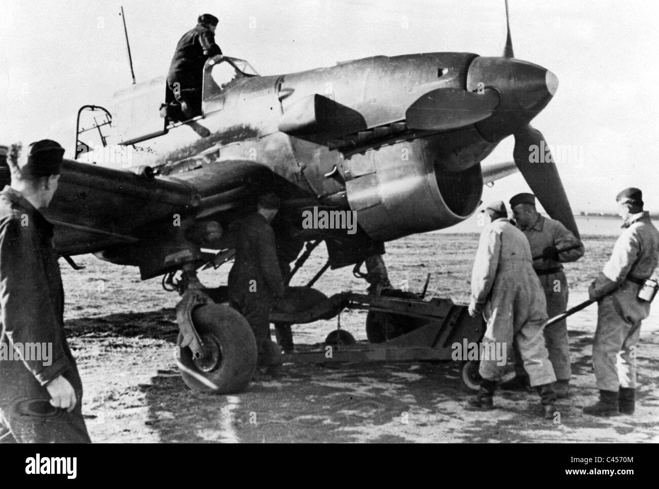 German Junkers Ju 87 is loaded with bombs, 1942 Stock Photo - Alamy