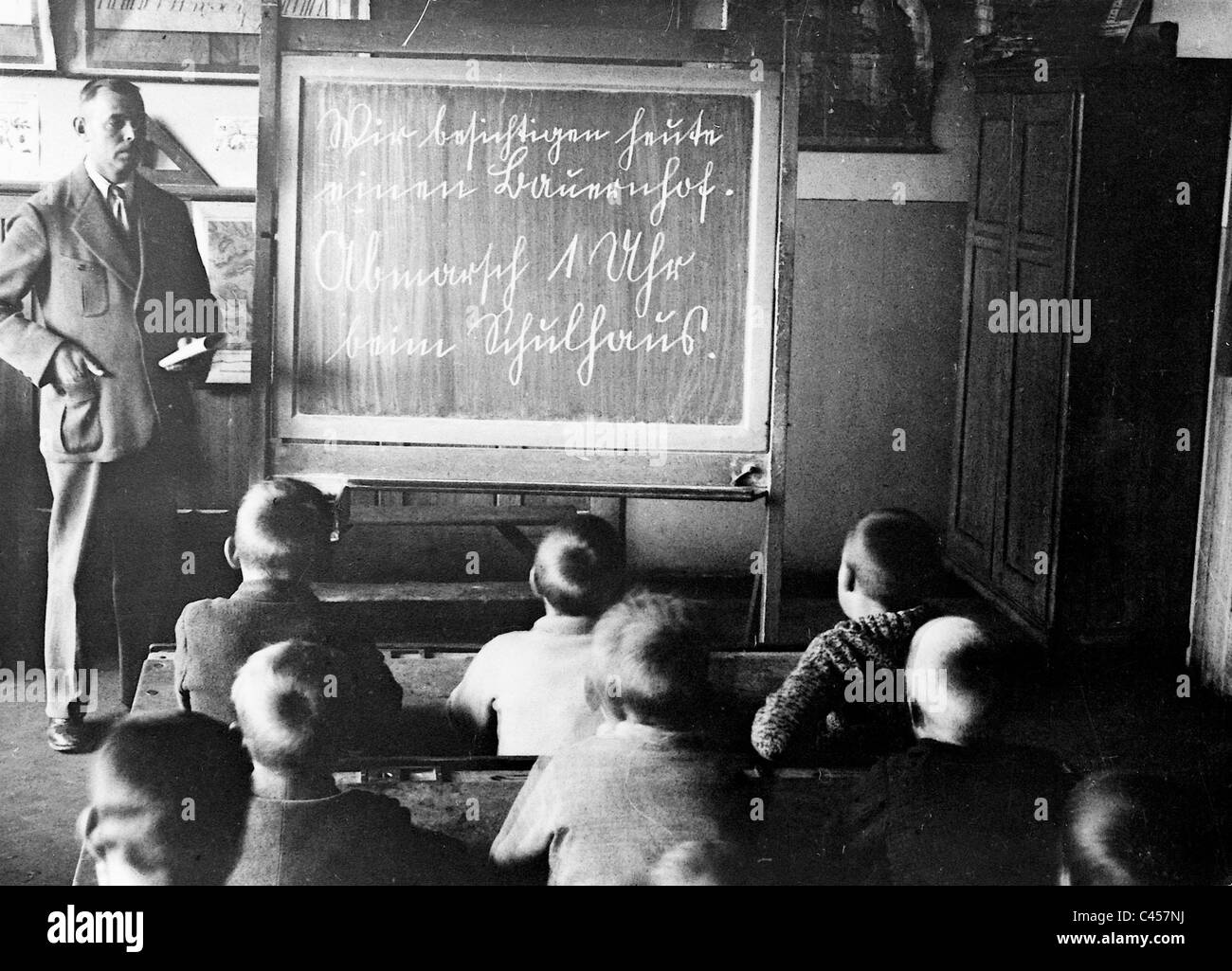View of a classroom, 1938 Stock Photo - Alamy