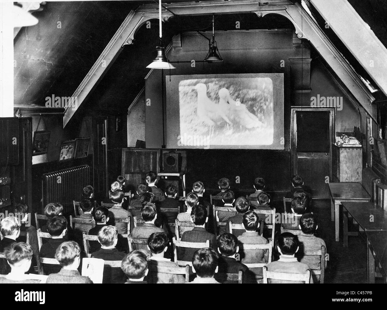 Screening during Black and White Stock Photos & Images - Alamy