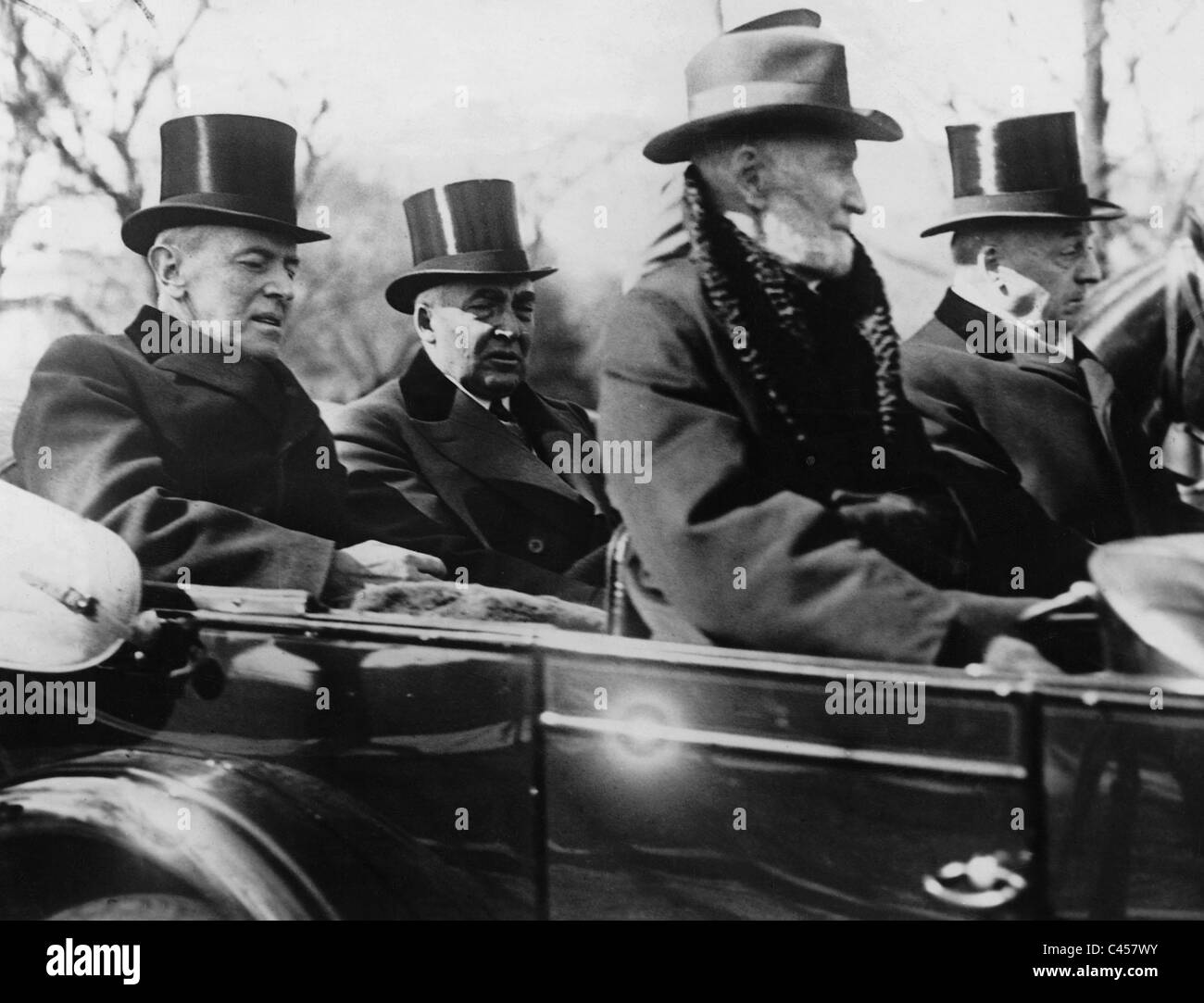 Woodrow Wilson, Warren G. Harding, Joe Cannon and Philander C. Knox ...
