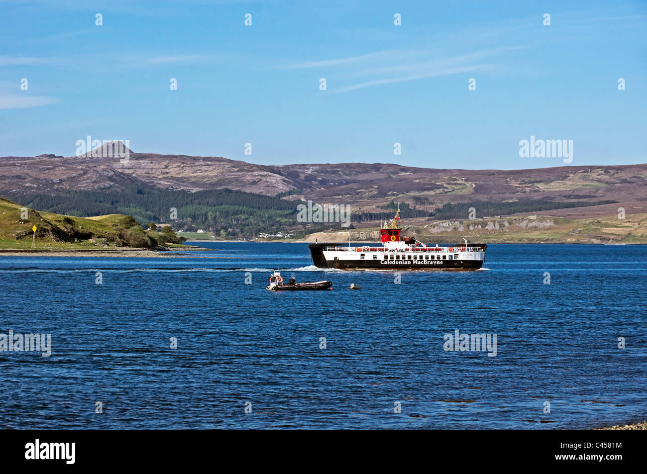 CalMac ferry Loch Striven departs from Sconser in Skye Scotland heading ...