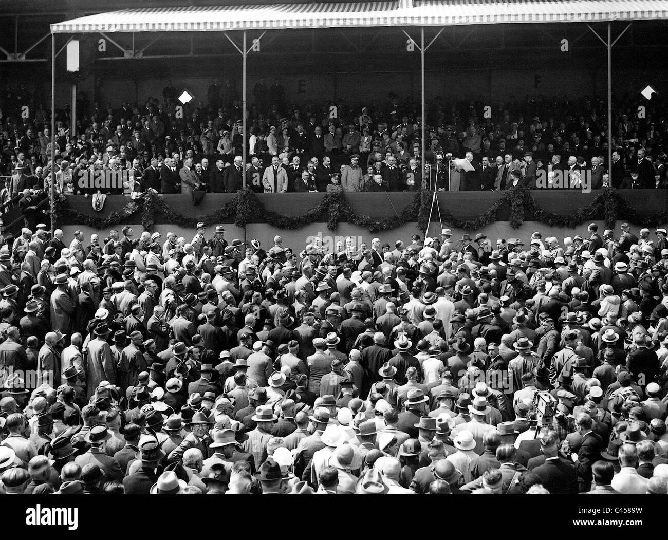 Alfred Hugenberg opens an agricultural exhibition, 1933 Stock Photo - Alamy