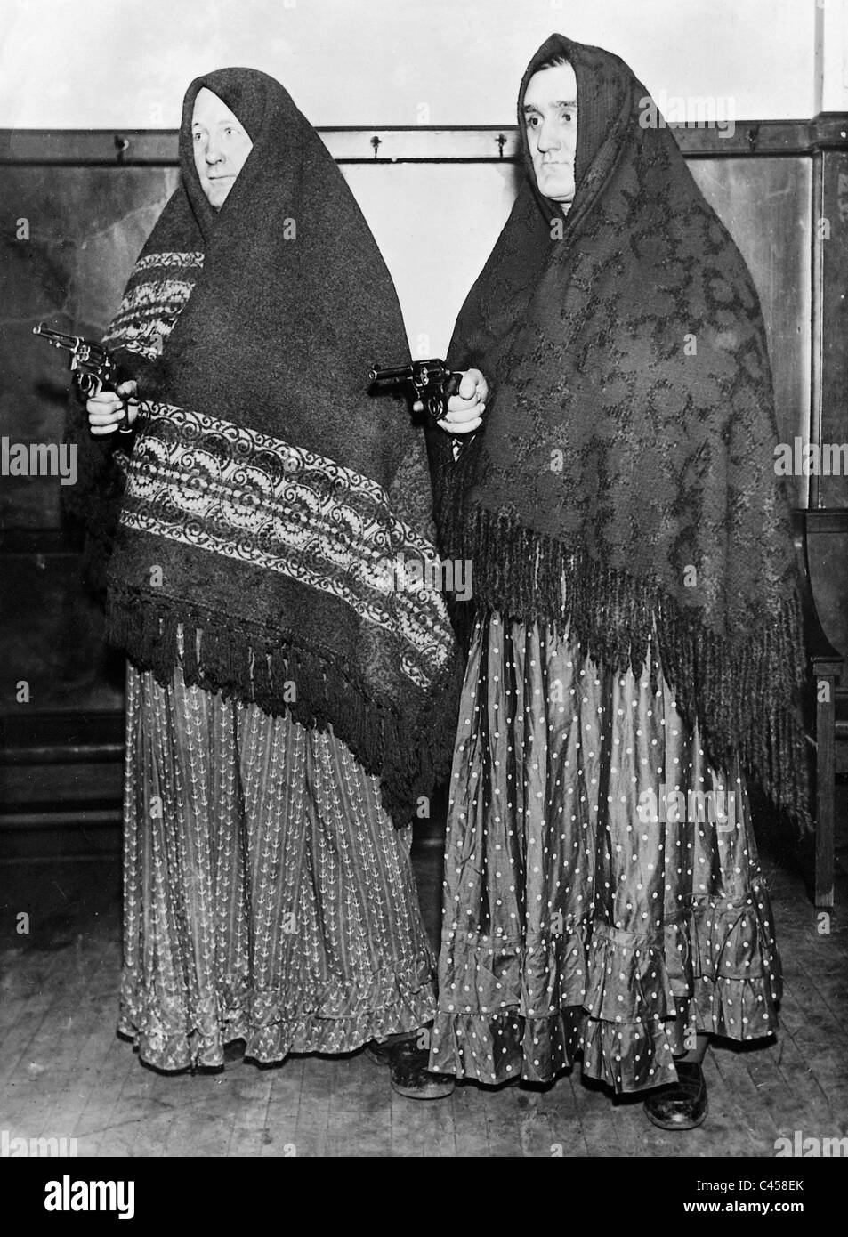 Police in disguise with weapons, 1932 Stock Photo - Alamy