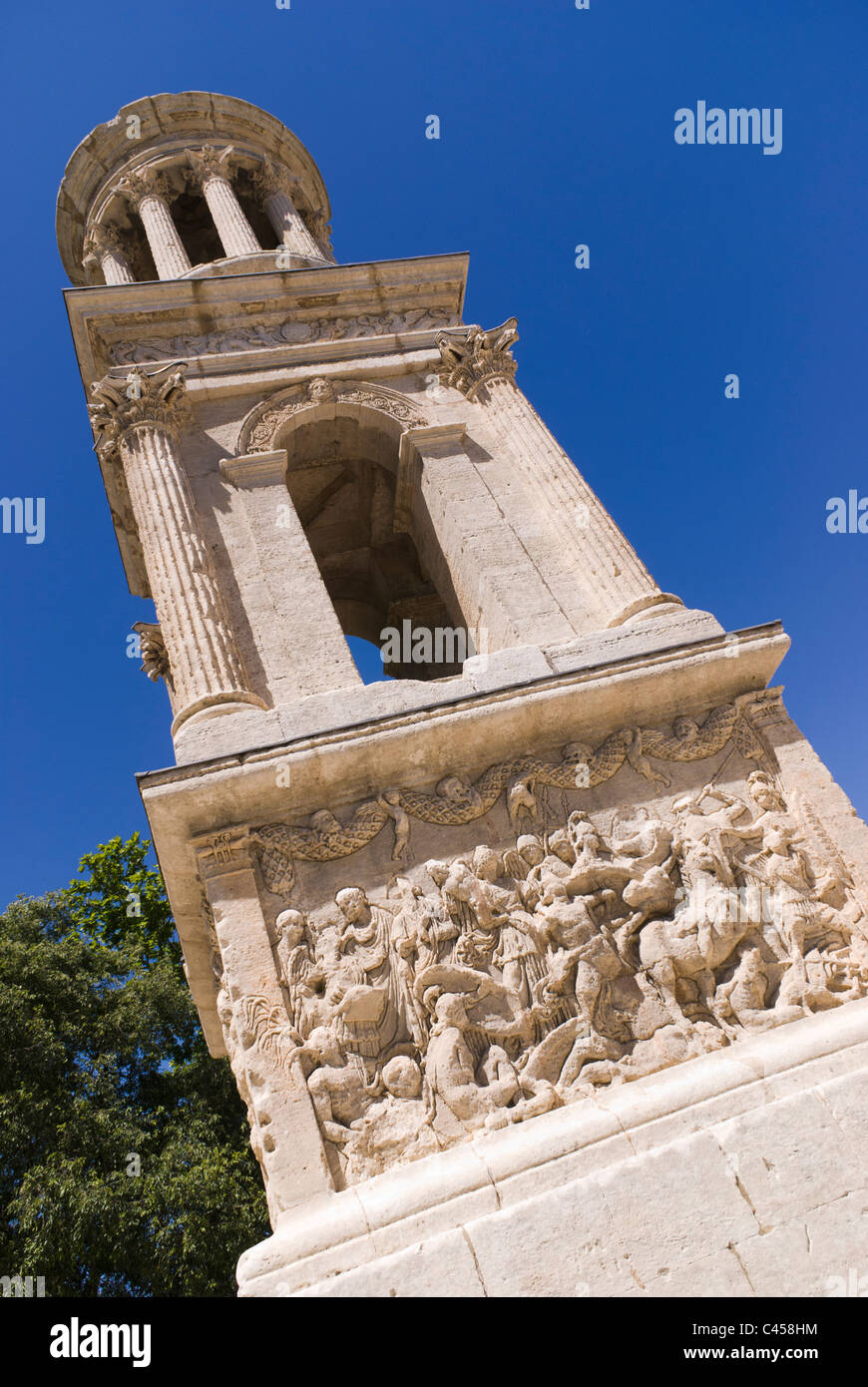 Roman mausoleum near Glanum archeological site in Saint-Rémy-de ...