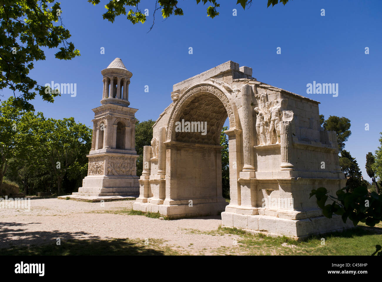 The triumphal arch of glanum hi-res stock photography and images - Alamy
