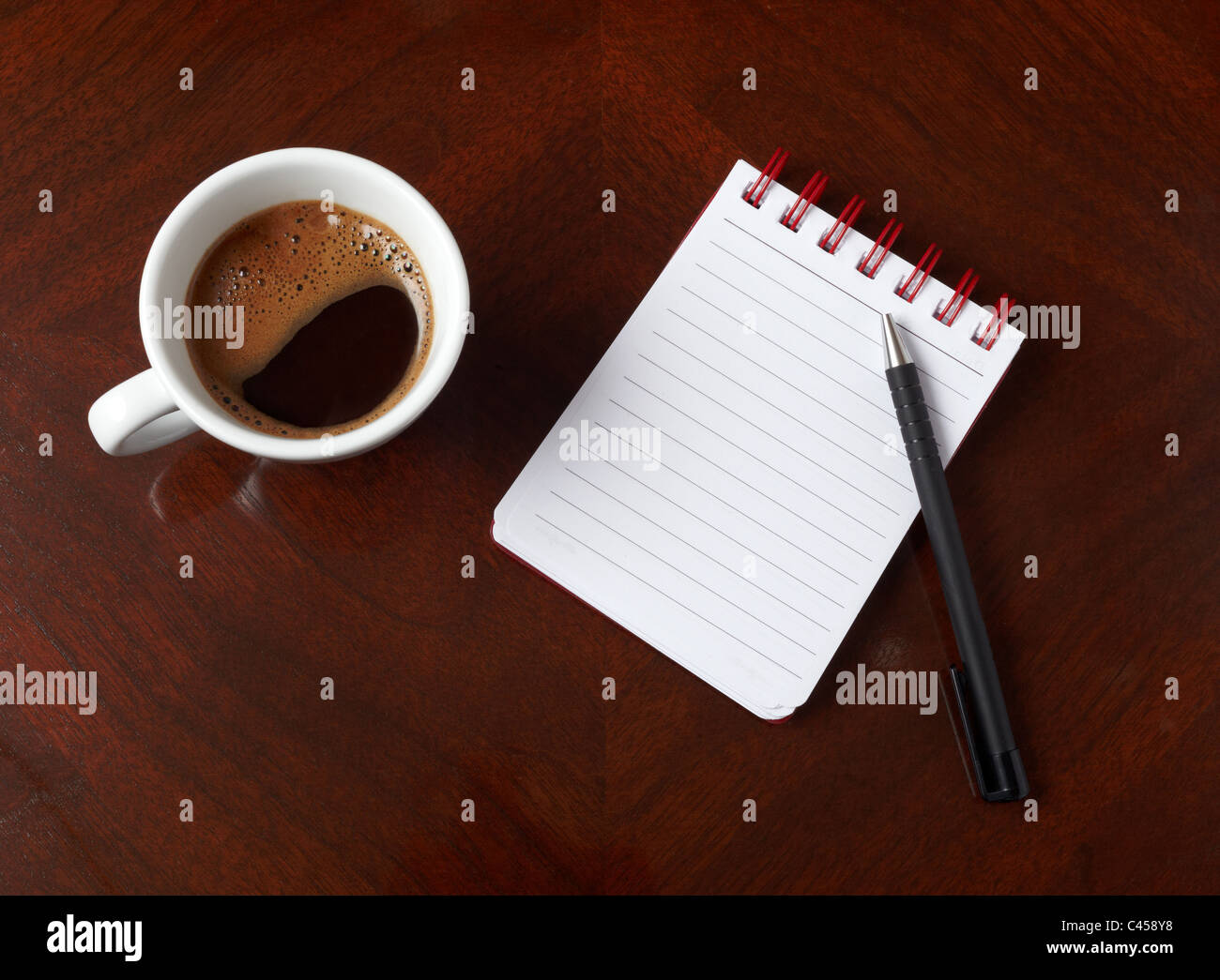 coffee and note Stock Photo - Alamy