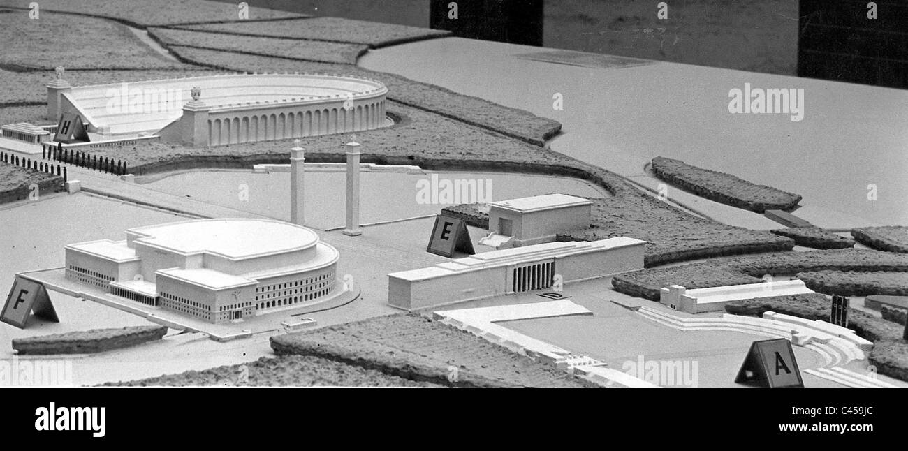 Parts of the Party Rally Grounds in the model Stock Photo - Alamy