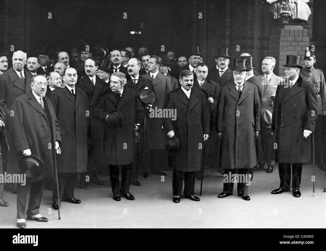 Julius Curtius, Heinrich Bruening, Pierre Laval and Aristide Briand ...