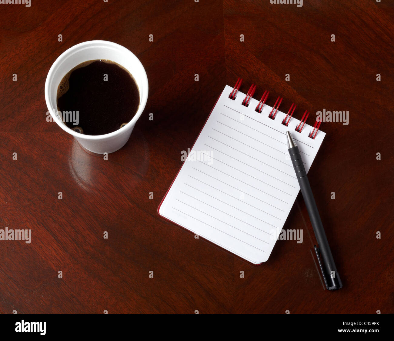 coffee and note Stock Photo - Alamy