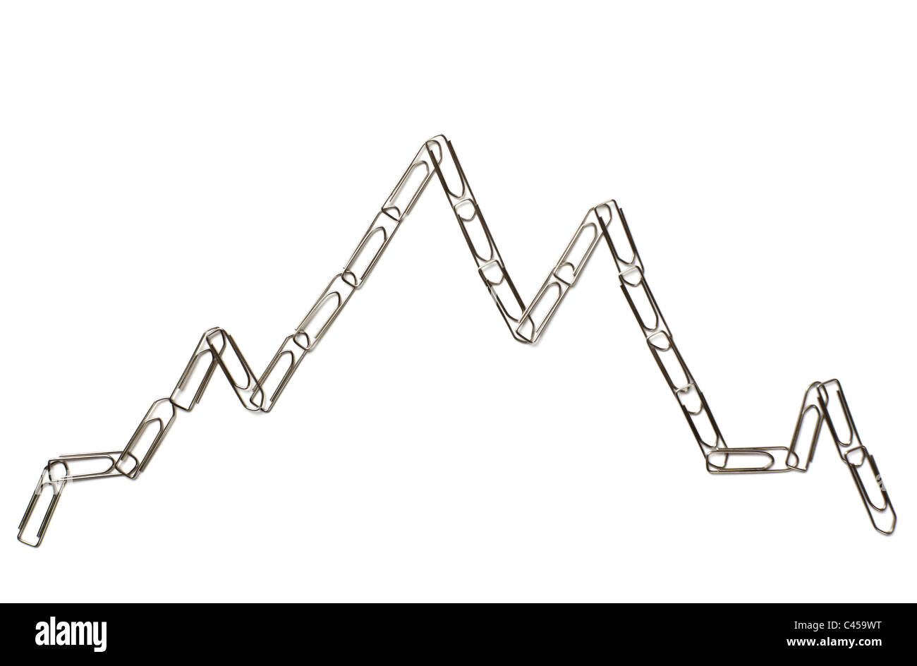 Bar graph rising trend Cut Out Stock Images & Pictures - Alamy