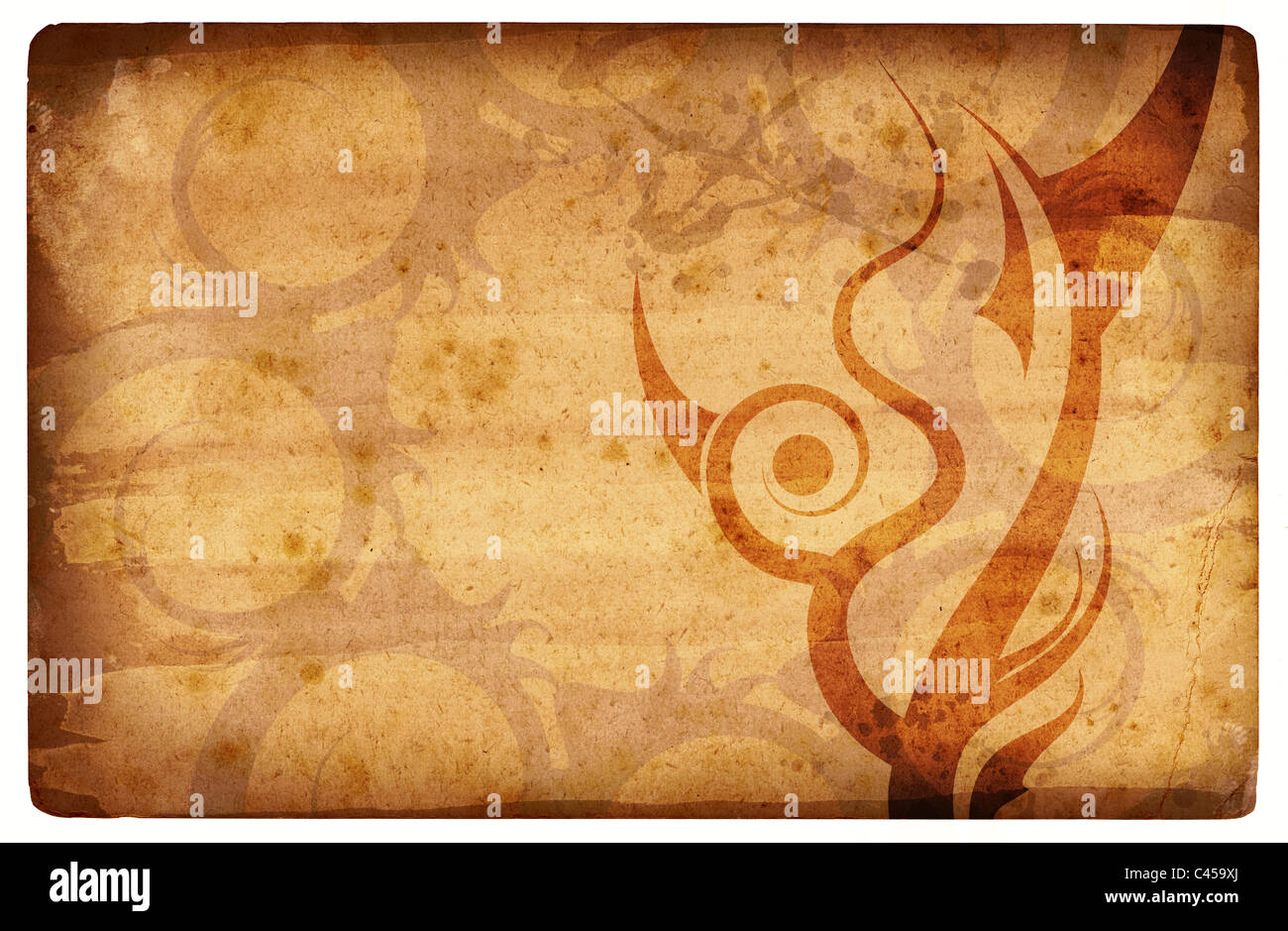 Retro style paper background with text space Stock Photo - Alamy