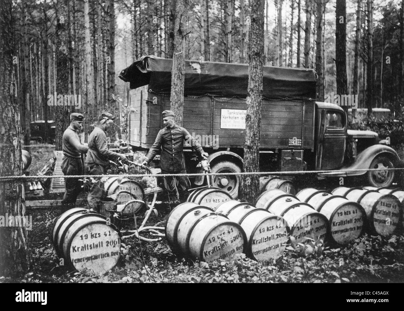 German fuel depository before the attack on the Soviet Union, 1941 ...