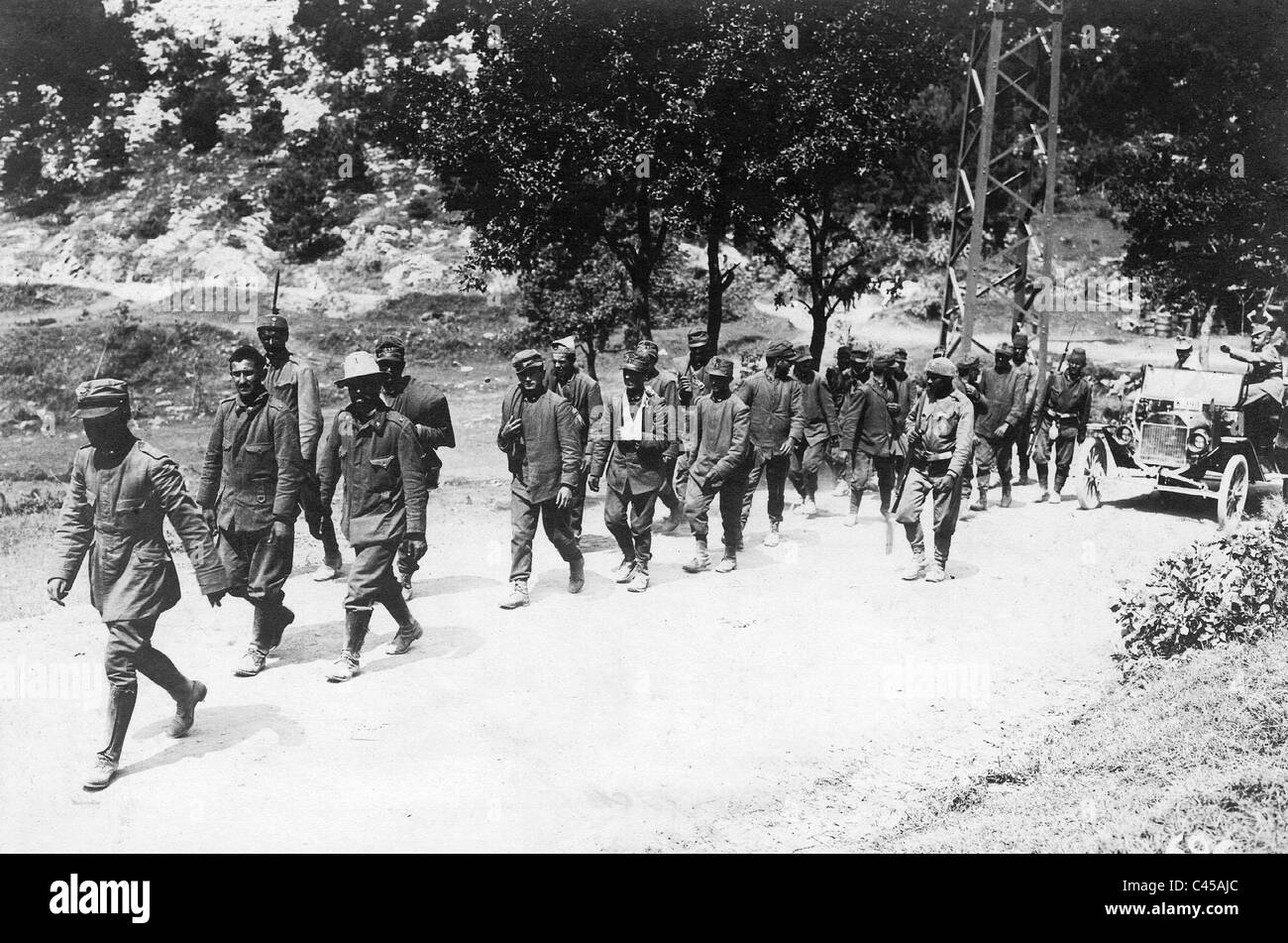 Captured Italians during the 1st battle of Isonzo , 1915 Stock Photo ...