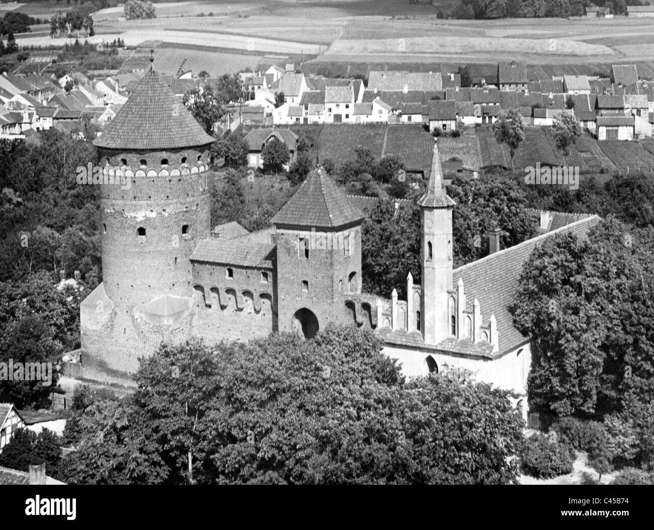 Castle Ruessel, today Reszel Stock Photo - Alamy
