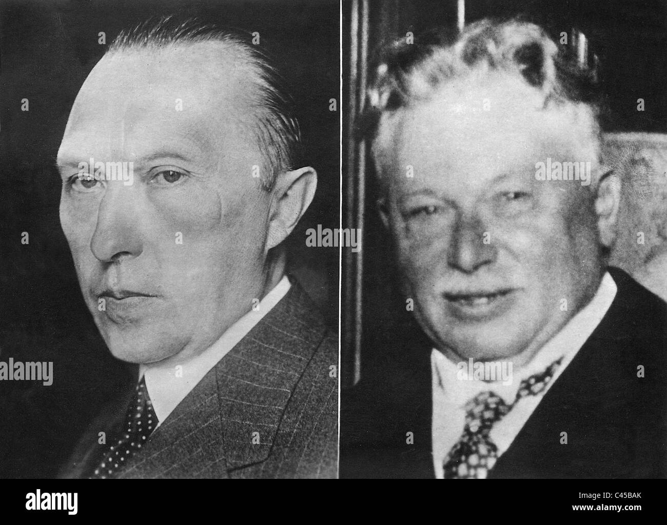 Konrad Adenauer and Landmann, 1933 Stock Photo - Alamy