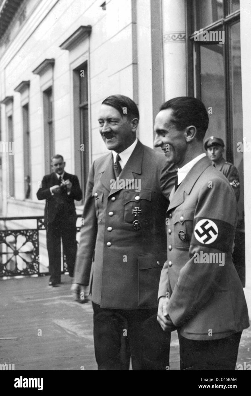 Hitler and Goebbels, 1936 Stock Photo - Alamy
