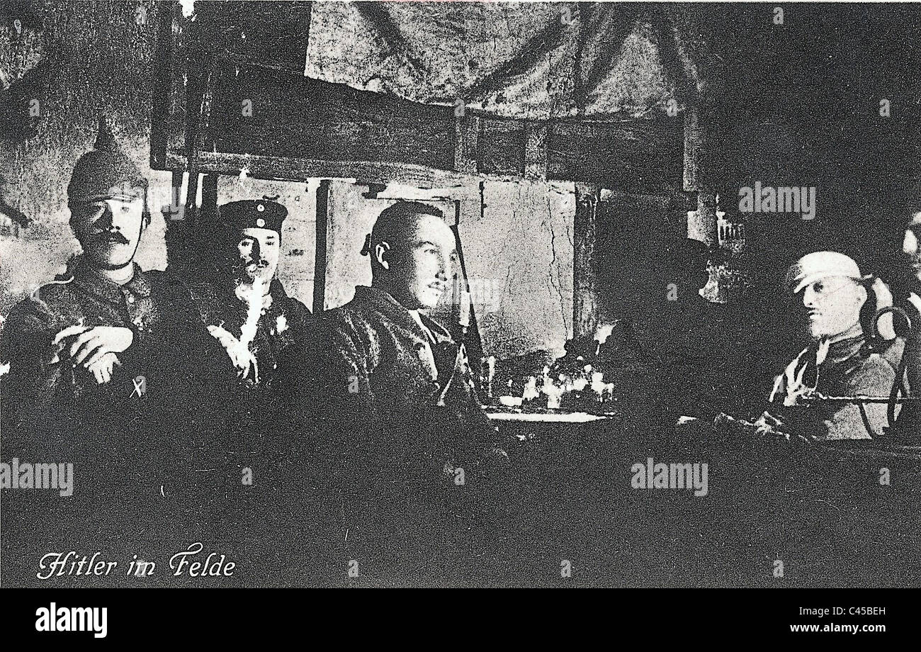 Hitler in the first World War, 1914 Stock Photo - Alamy