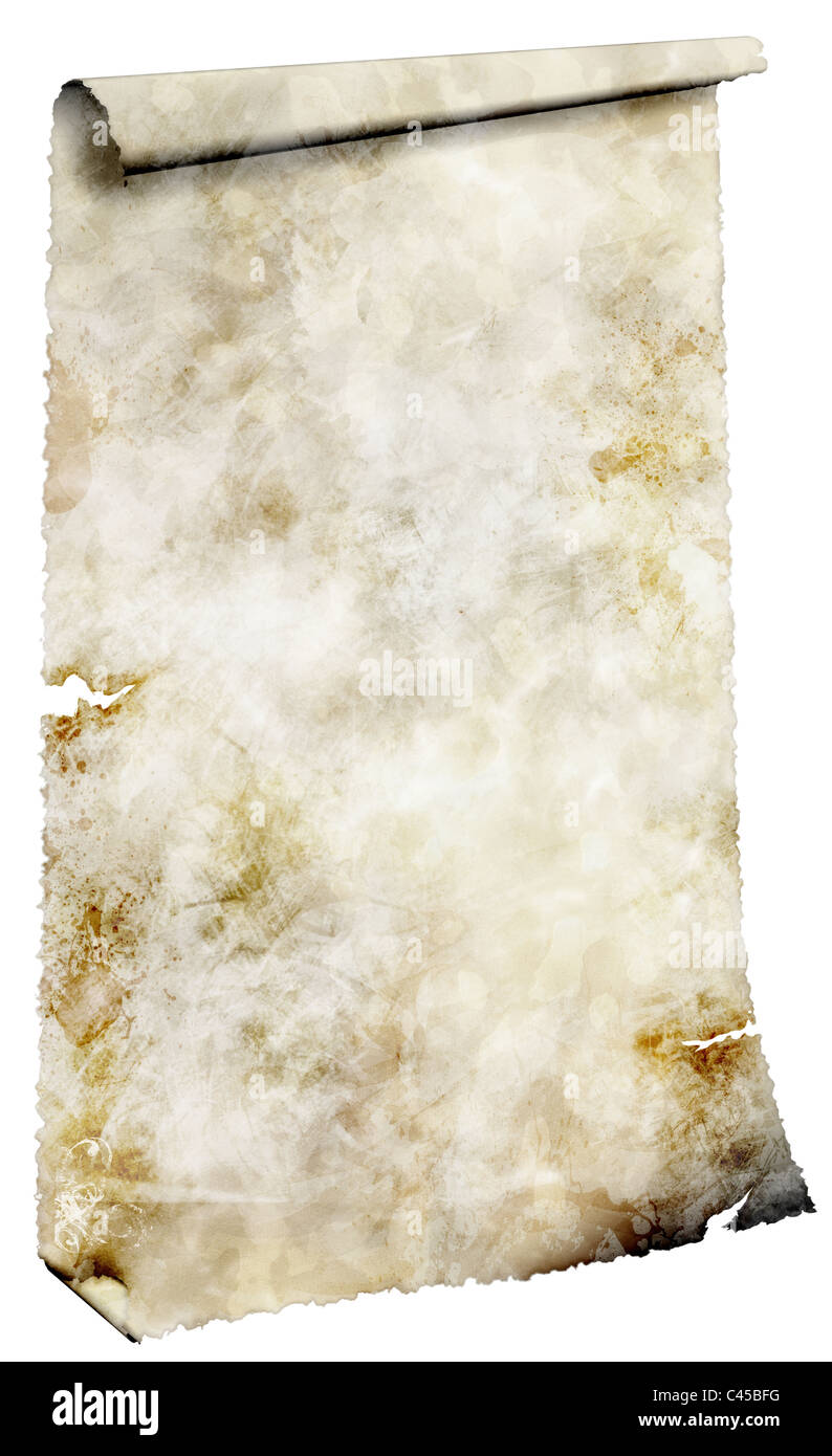 Antique paper scroll Stock Photo - Alamy