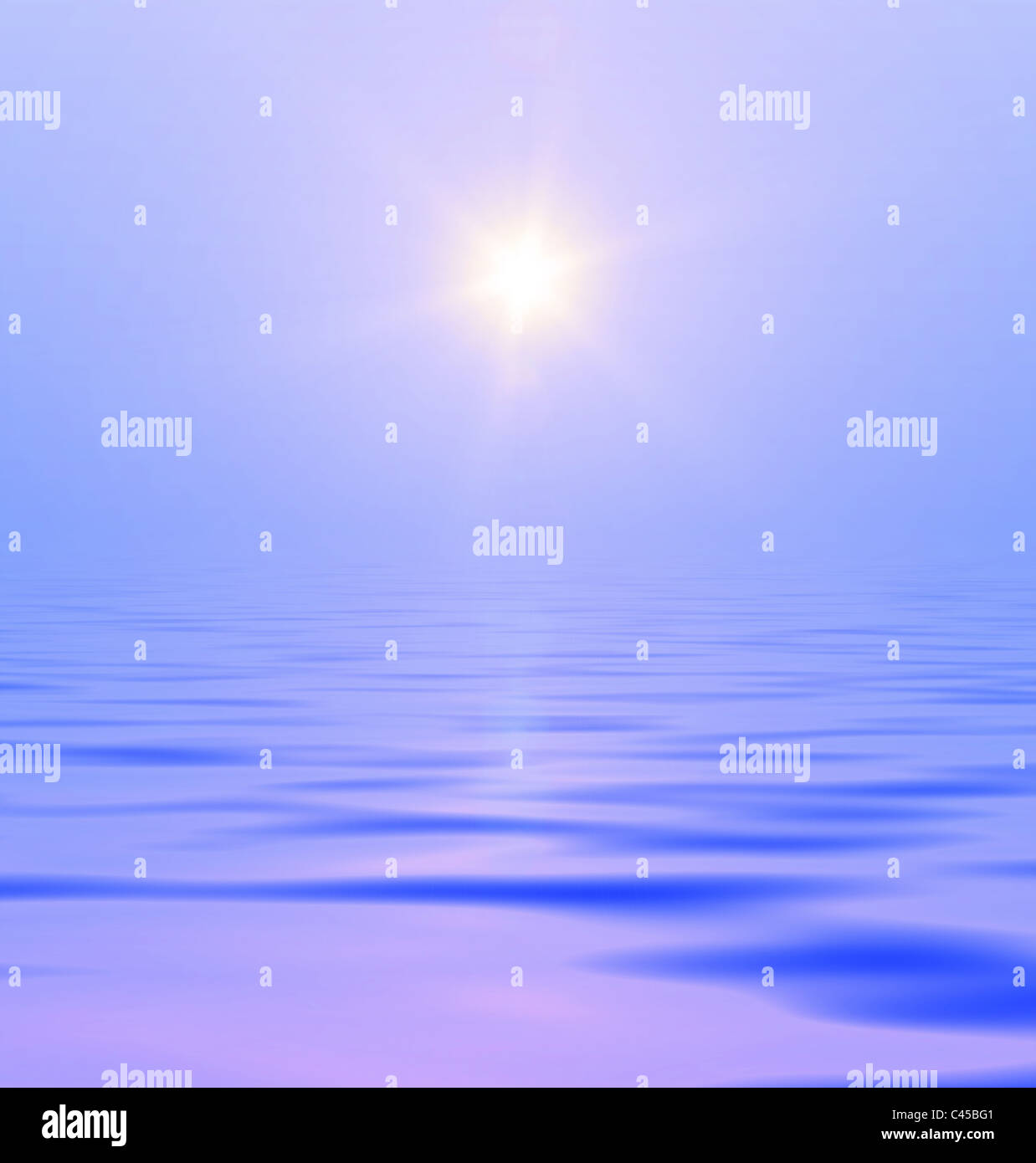 sun, sky and ocean Stock Photo - Alamy