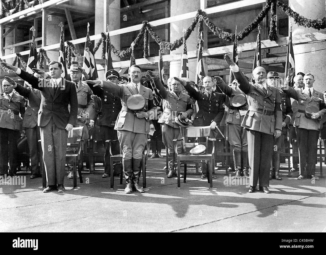Topping-out ceremony at the House of Art Stock Photo - Alamy