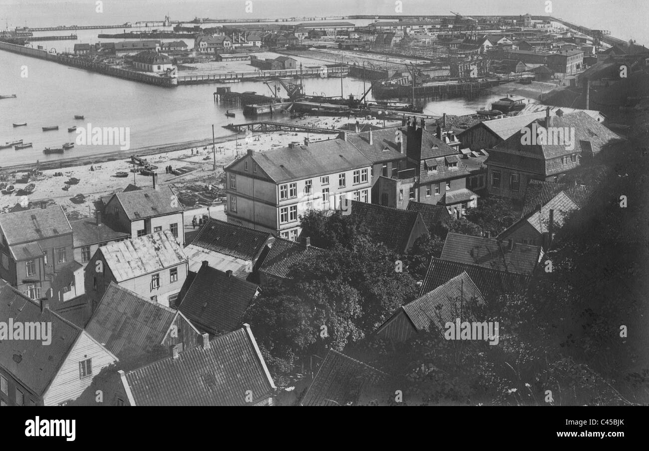 Harbor on Helgoland, 1920 Stock Photo - Alamy