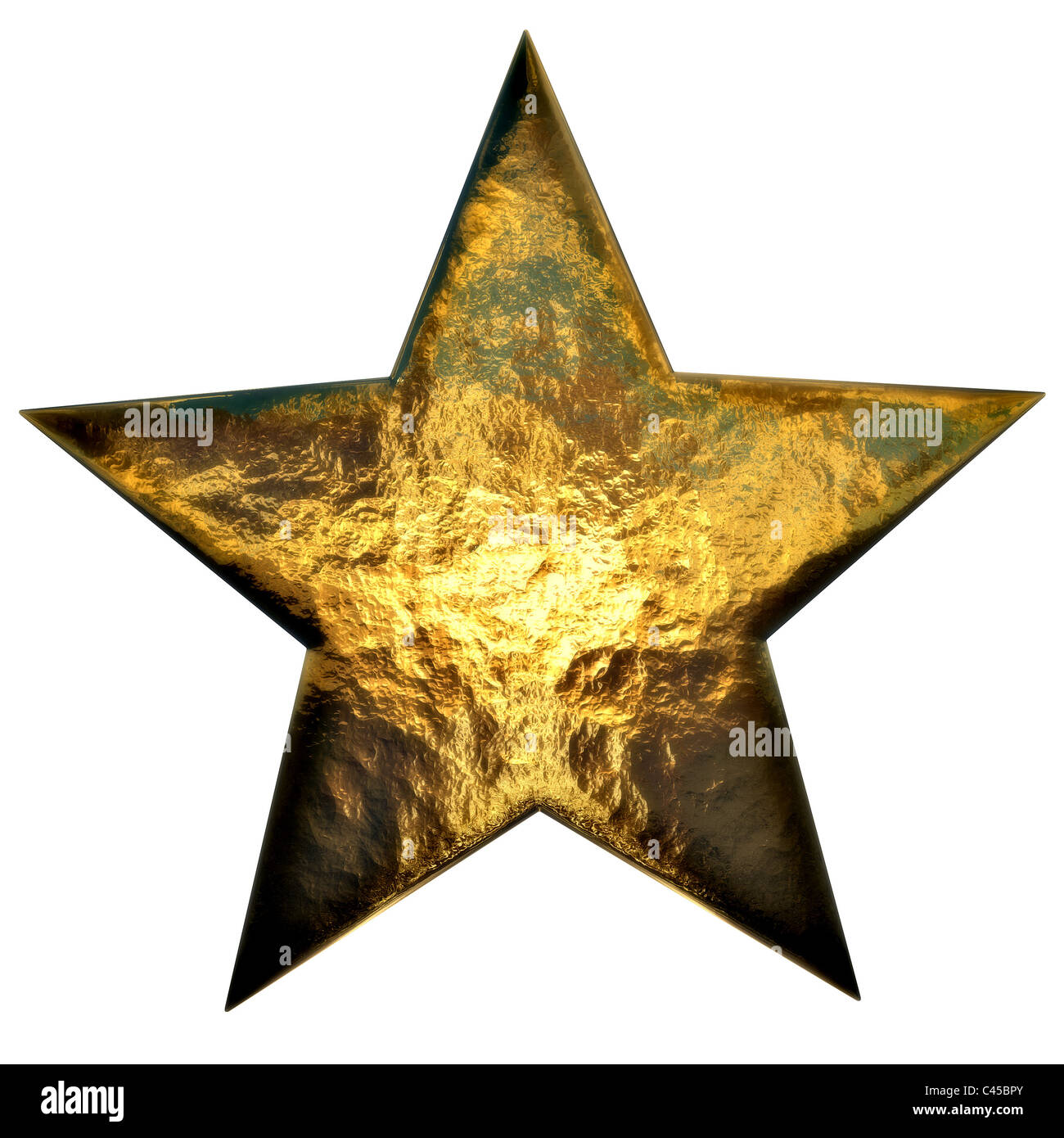 Gold metal star shape hi-res stock photography and images - Alamy