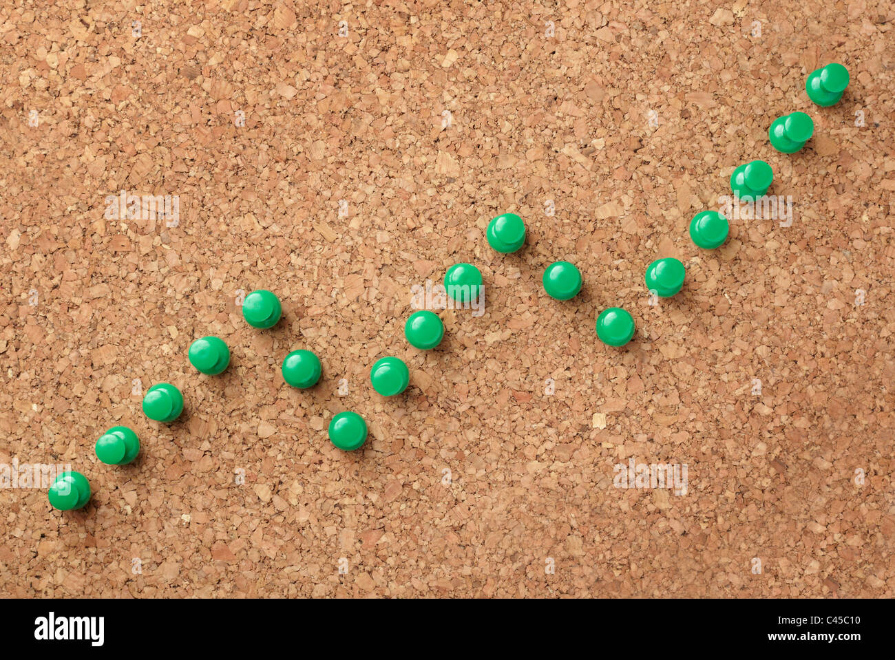 push pin on a cork board Stock Photo - Alamy