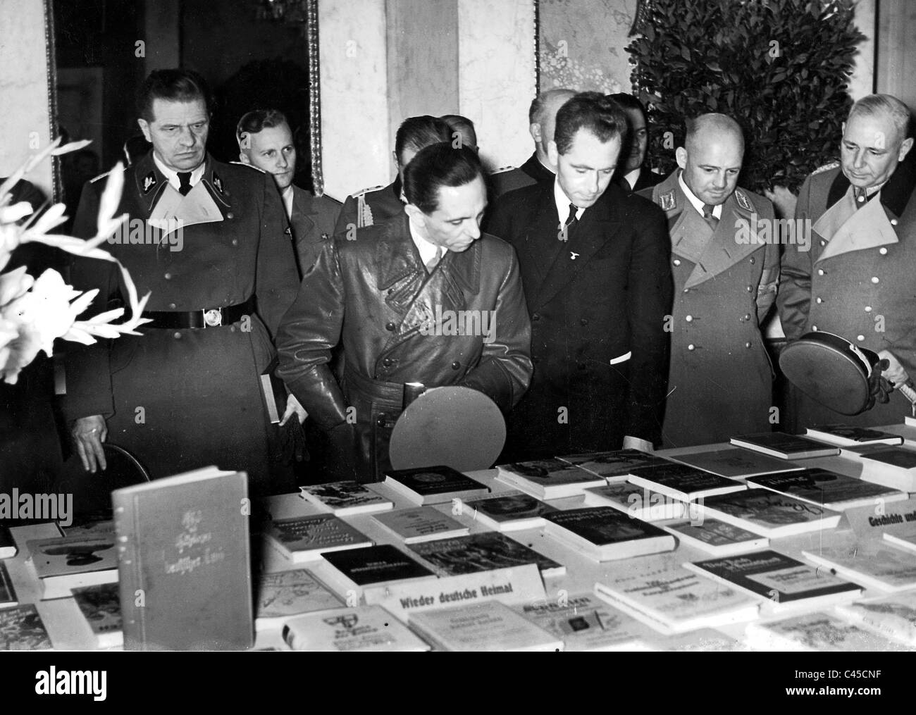 Goebbels at book exhibition Stock Photo - Alamy