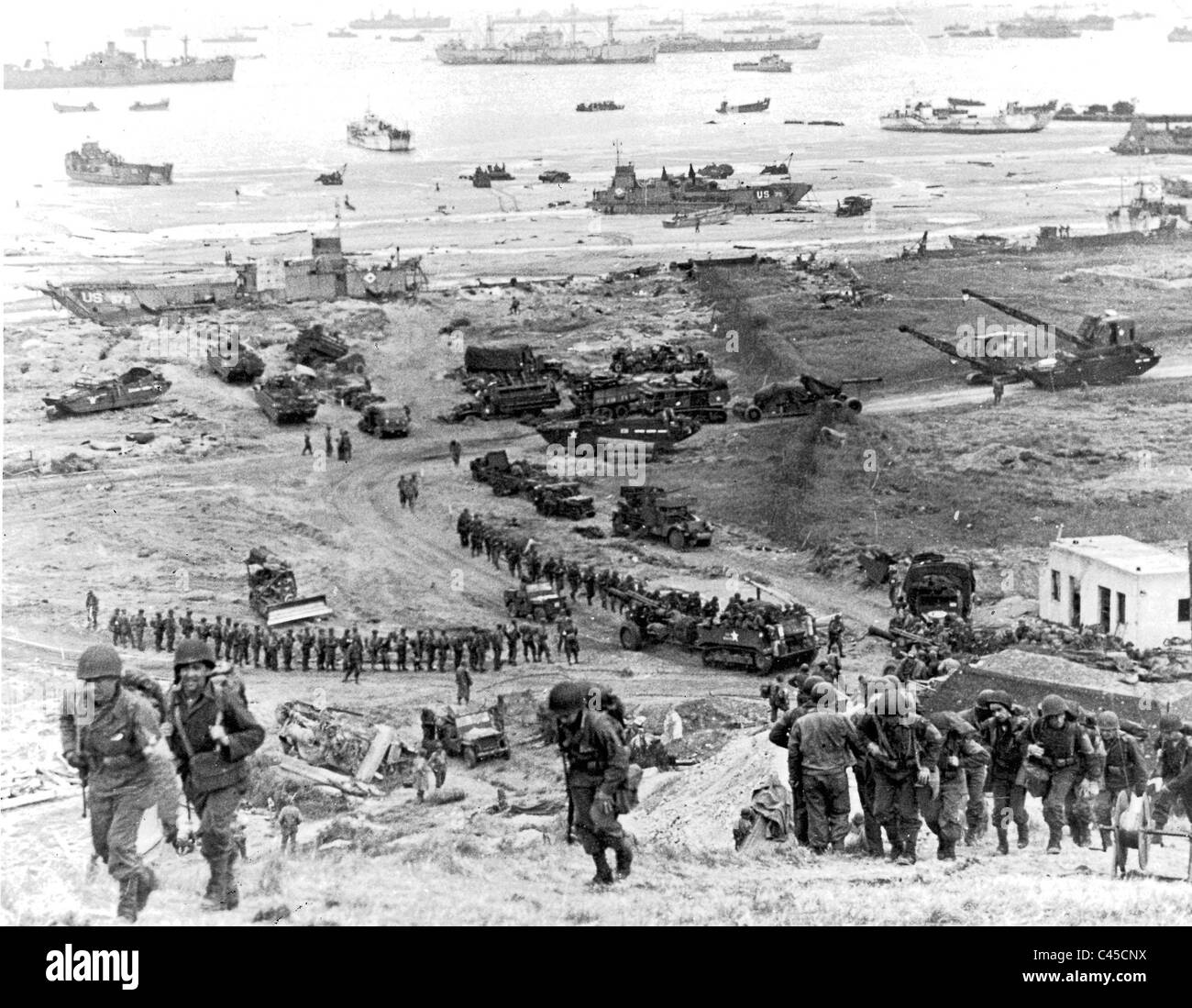 American troops in Normandy, 1944 Stock Photo - Alamy