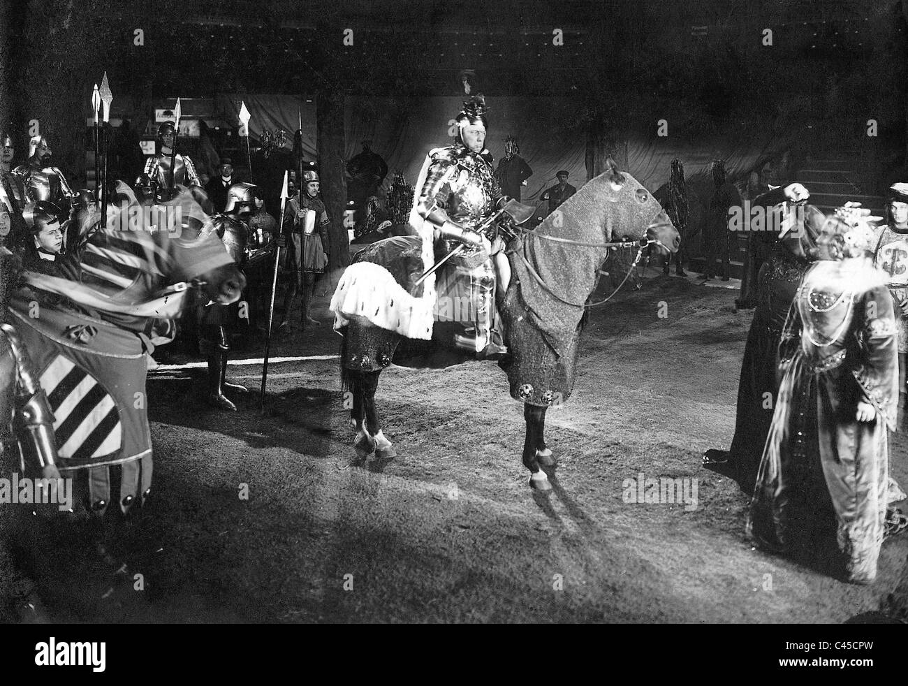 Theater scene from William Shakespeare 'Richard III', 1911 Stock Photo ...